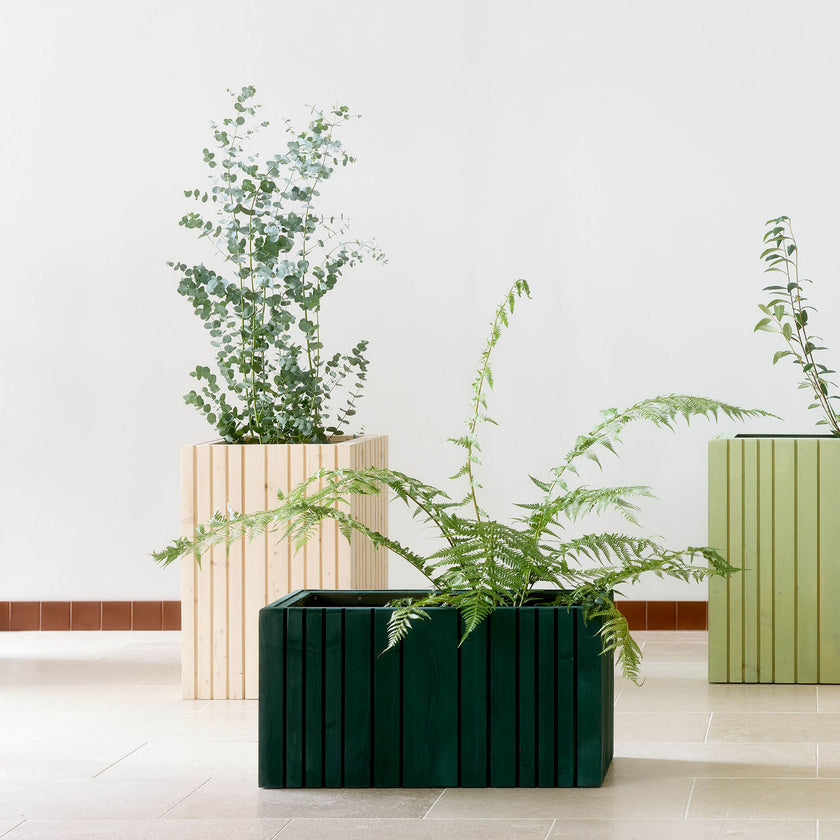 Wooden Outdoor Planters for All Weather - Unfold by SQUARELY