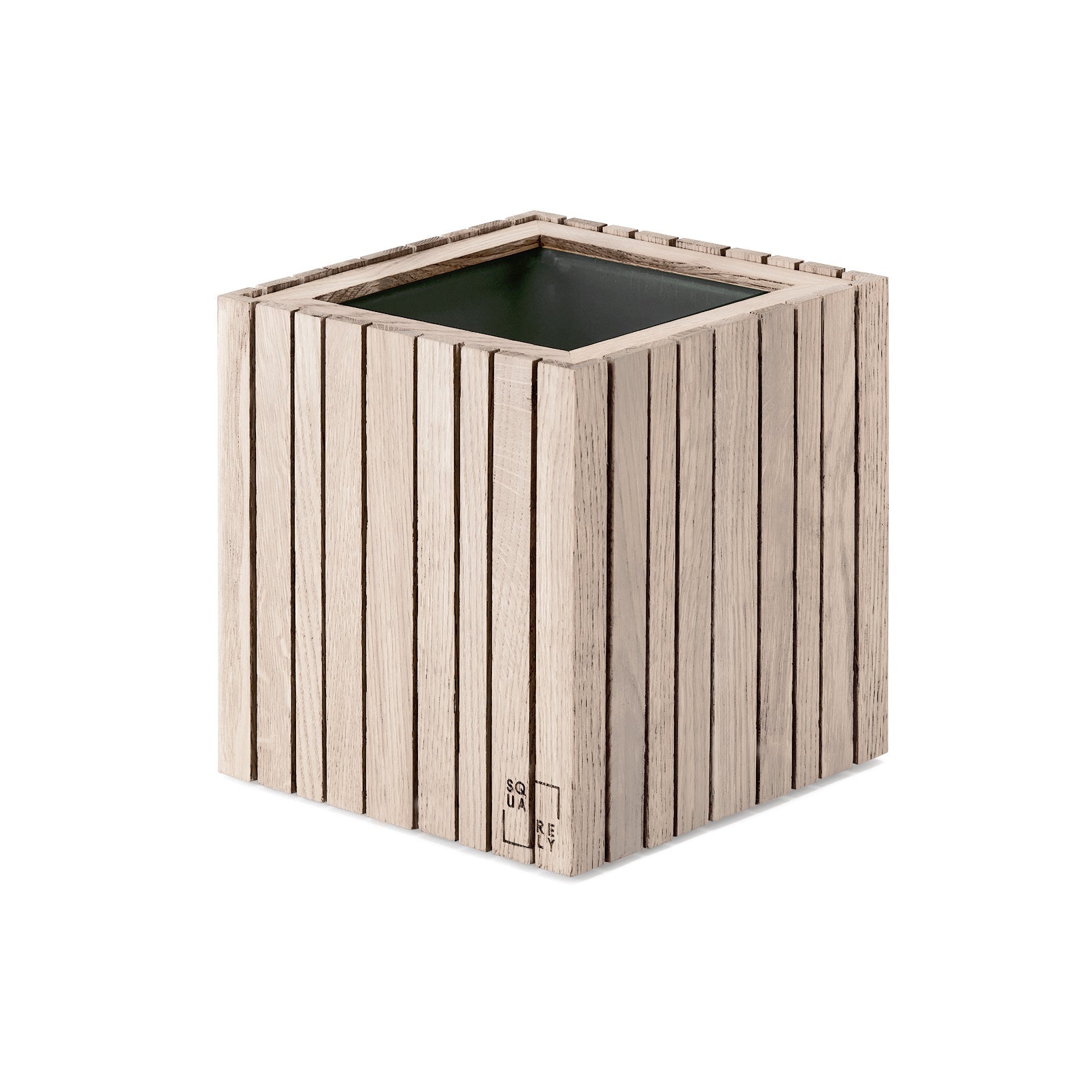 GrowOn Natural Oak | Shop SQUARELY sustainable design self-watering planter